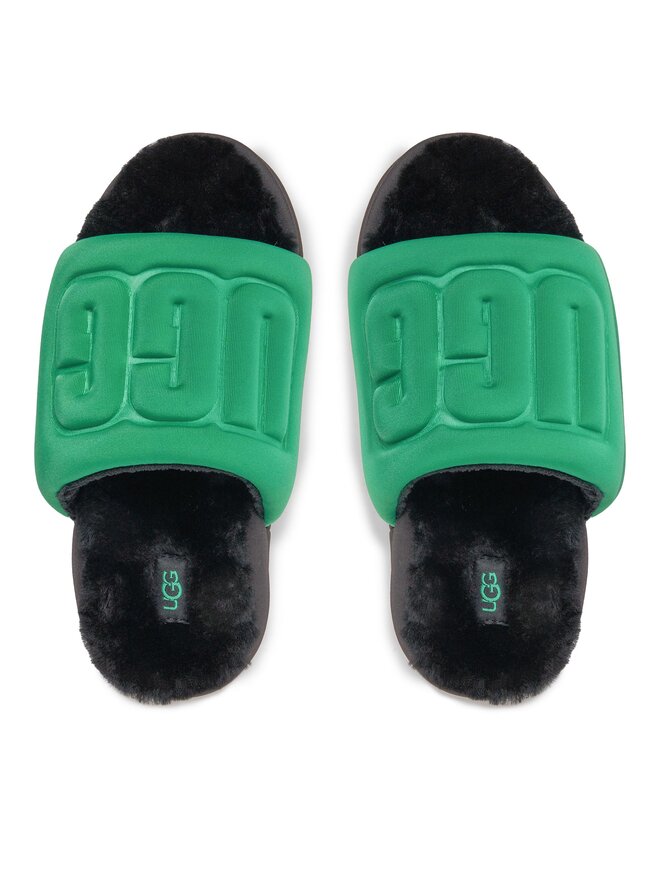Şlapi Ugg W Maxi Graphic Slide 1131992 Verde | epantofi.ro