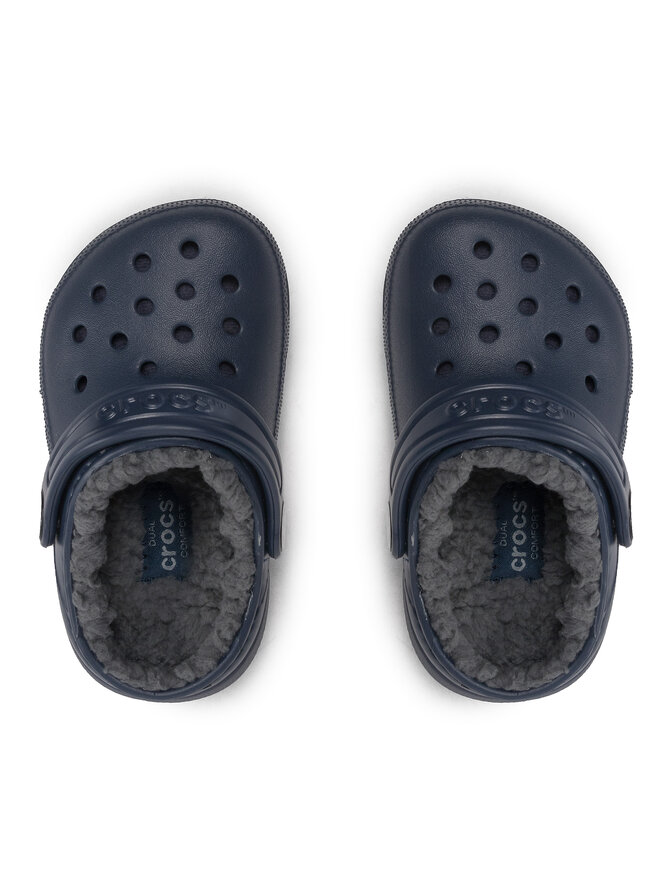 Nazouváky Crocs Classic Lined Clog T 207009 Tmavomodrá | eobuv.cz