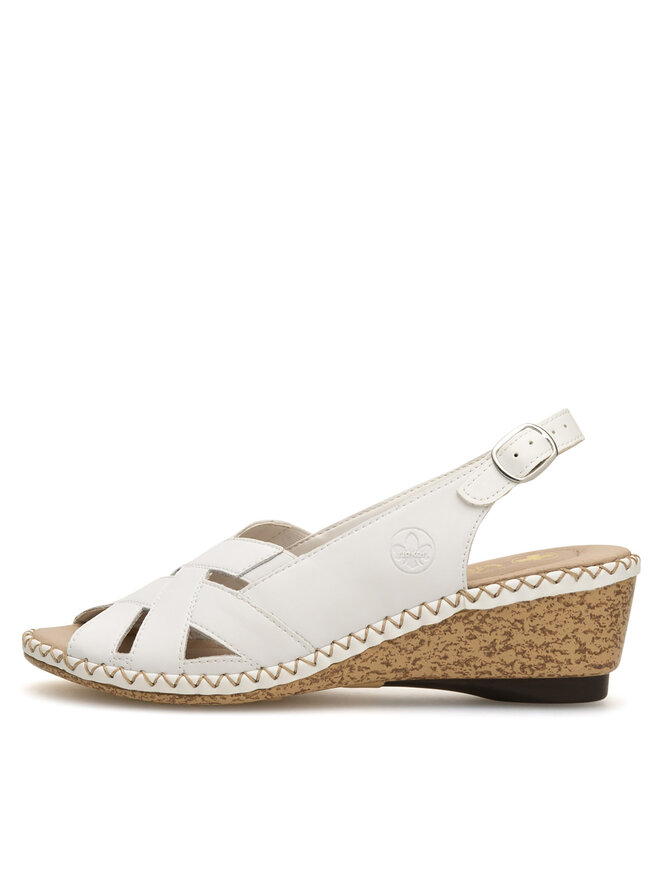 Сандали Rieker 66189-80 Бял | obuvki.bg