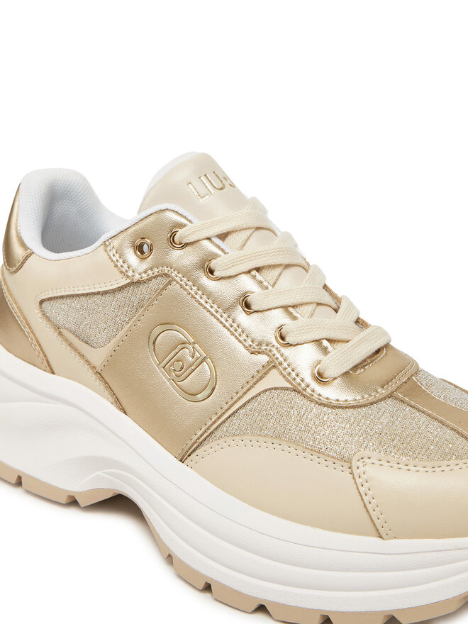 Sneakers Liu Jo Eva 02 BA5065 PX620 Goldfarben | eschuhe.de