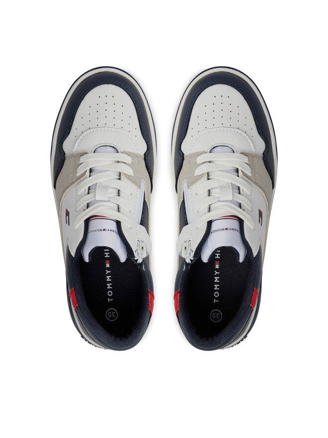 Sneakers Tommy Hilfiger Low Cut Lace-Up Sneaker T3X9-33368-1355 S Weiß ...