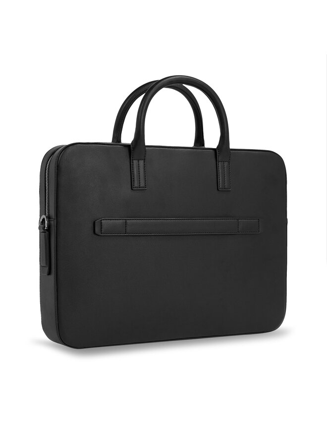 Laptoptasche Tommy Hilfiger Th Monogram Pu Computer Bag AM0AM11525 Schwarz eschuhe