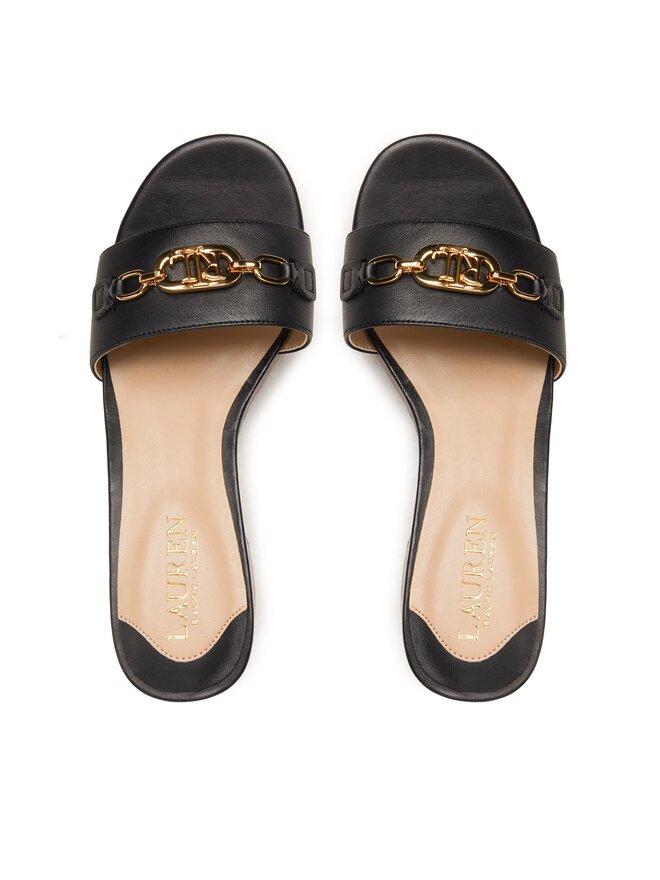 Pantoletten Lauren Ralph Lauren Roxanne 802891400001 Schwarz | eschuhe.de