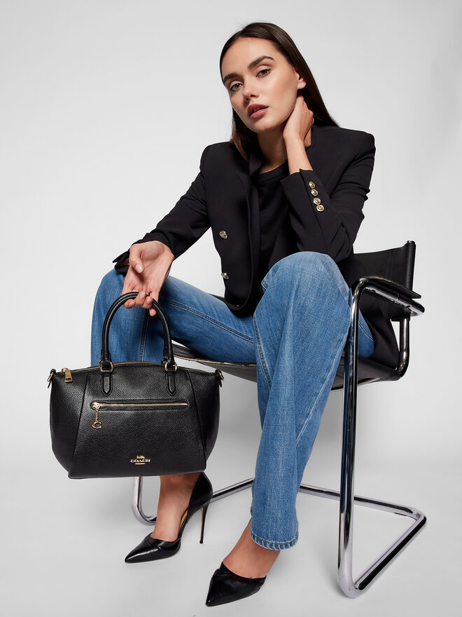 Handtasche Coach Pbbl Elise 79316 GDBLK Rot | eschuhe.de