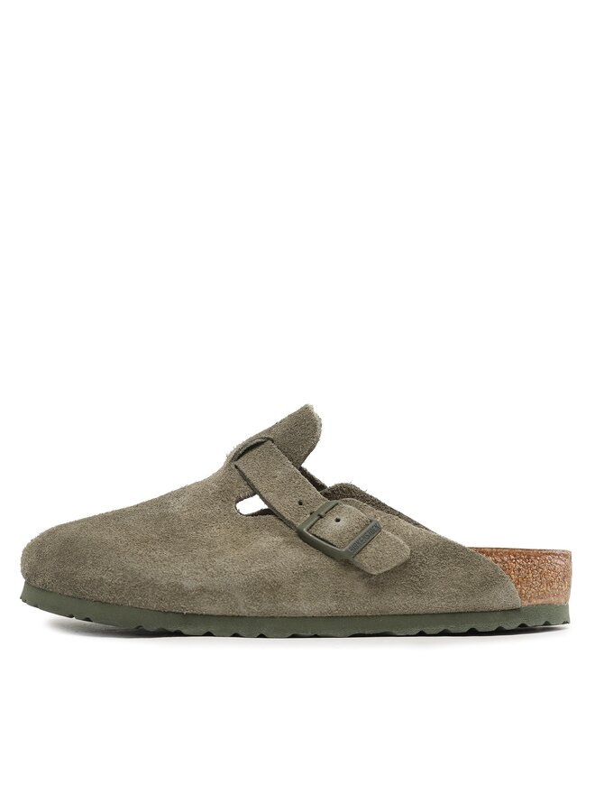 Pantoletten Birkenstock Boston 1024721 Grün | eschuhe.de