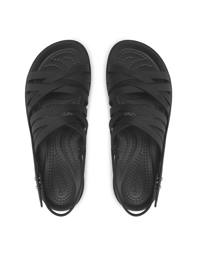 Sandalen Crocs Brooklyn Strappy Lowwdgw 206751 Schwarz | eschuhe.de