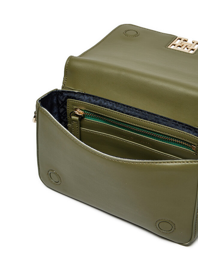 Geantă Tommy Hilfiger Reset Crossover AW0AW16298 Kaki | epantofi.ro