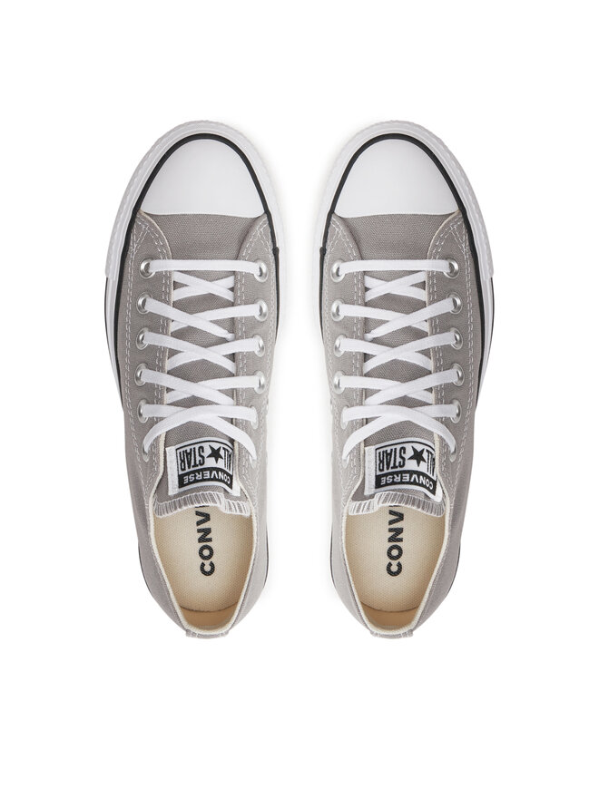 Plátěnky Converse Chuck Taylor All Star Lift Platform Ox A07573C Šedá ...
