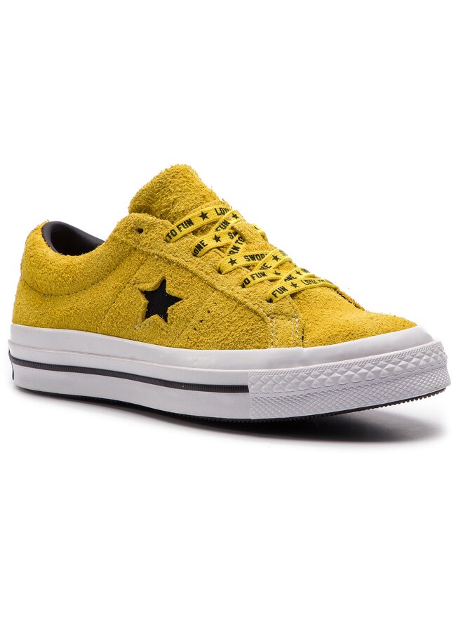 Tenisówki Converse One Star Ox 163245C Żółty | eobuwie.com.pl