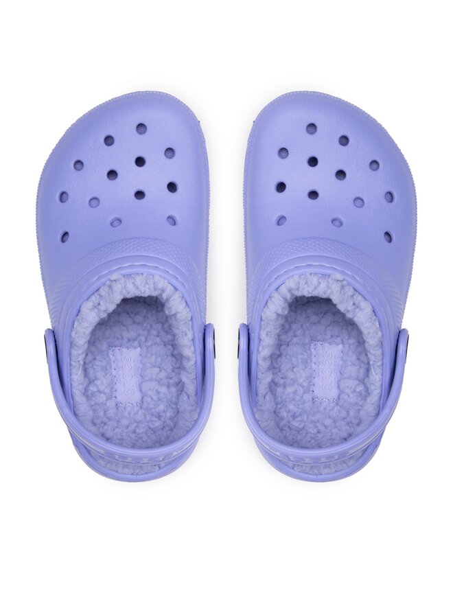 Nazouváky Crocs Classic Lined Clog K 207010 Fialová | eobuv.cz