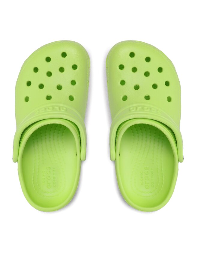 Chanclas Crocs Classic Clog K 206991 Verde | zapatos.es