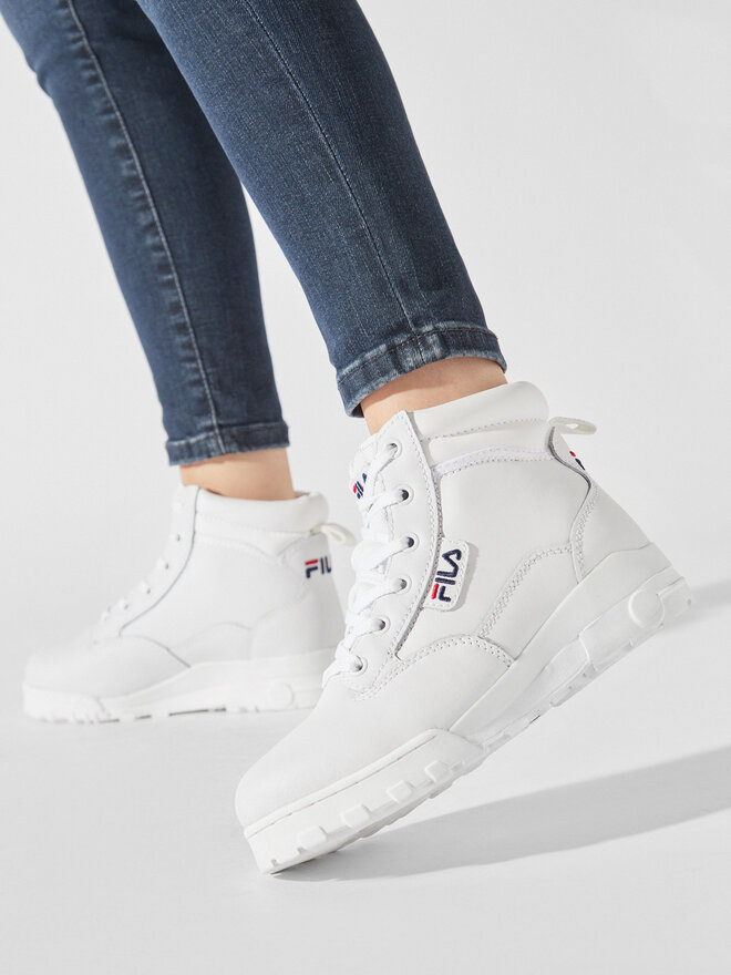 Botas Fila Grunge II L Mid Wmn FFW0216.10004 Blanco | zapatos.es