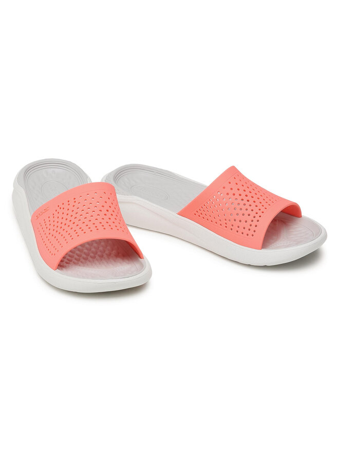 Klapki Crocs Literide Slide 205183 Pomarańczowy | eobuwie.com.pl