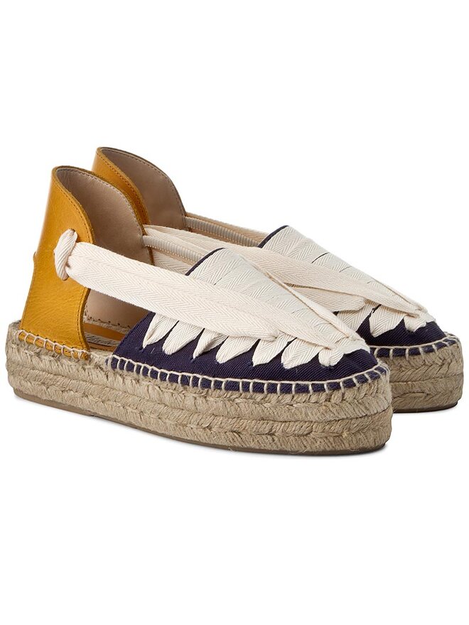 Espadrilles Tommy Hilfiger Gigi Hadid Lace Up Espadrille FW0FW01107 Midnight Cognac 901 eschuhe