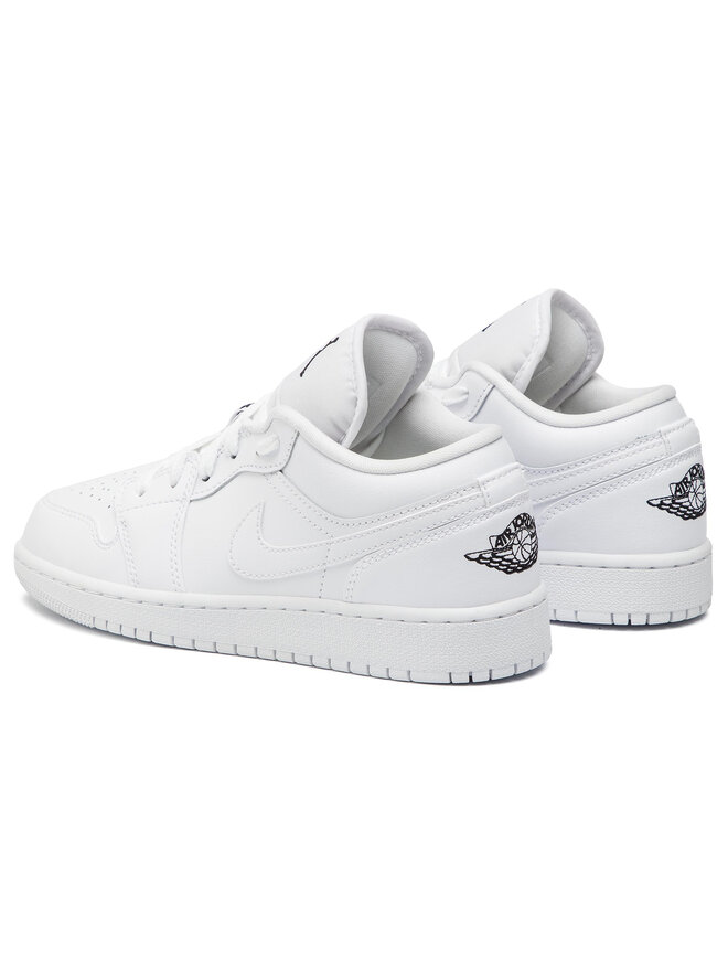 Sneakers Nike Air Jordan 1 Low (GS) 553560 101 Weiß | de.eschuhe.ch