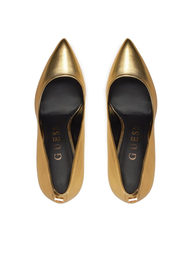 High Heels Guess Tracker FLPTRK LEM08 Goldfarben | eschuhe.de