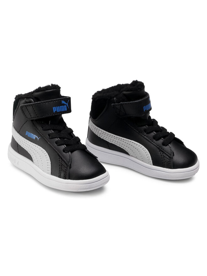 Sneakersy Puma Smash v2 Mid L FurV Inf 366899 08 Czarny | eobuwie.com.pl