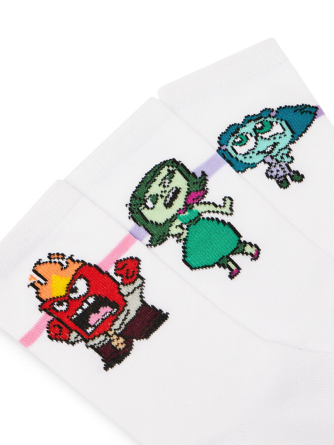 Calcetines largos INSIDE OUT 2 ACCCS-SS25-337PIO(3-PACK) Blanco | zapatos.es