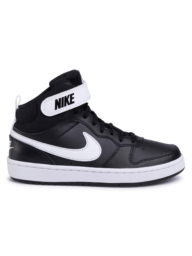 Sneakersy Nike Court Borough Mid 2 (GS) CD7782 010 Czarny | eobuwie.com.pl