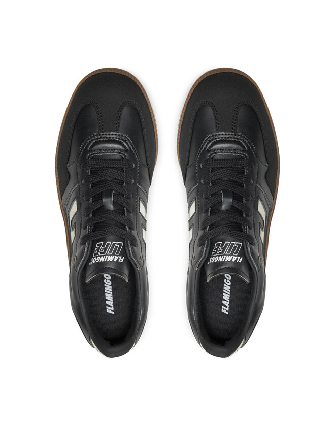 Sneakers Flamingos Life Burela Slim Negru | epantofi.ro