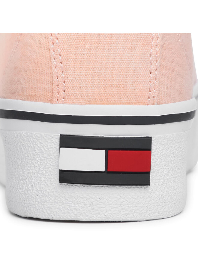 Sneakers aus Stoff Tommy Jeans Flatform Flag Sneaker EN0EN00944 Rosa ...