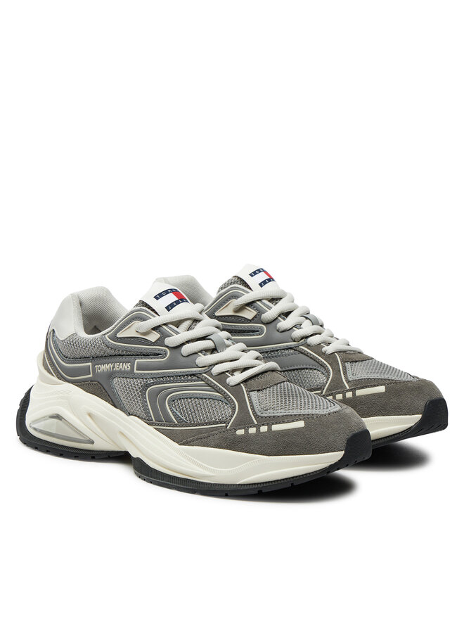 Sneakersy Tommy Jeans Comfort Runner EM0EM01467 Šedá | eobuv.cz