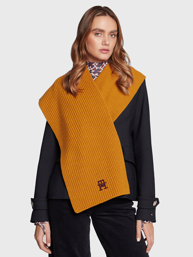 Bufanda Tommy Hilfiger Monogram AW0AW14288 Amarillo | zapatos.es