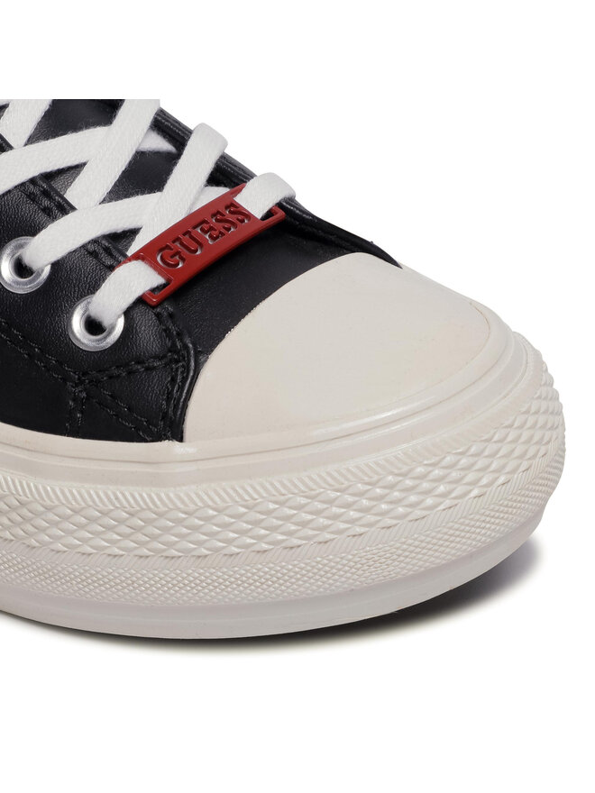 Sneakers aus Stoff Guess Nikola FL7NIK ELE12 Schwarz | eschuhe.de