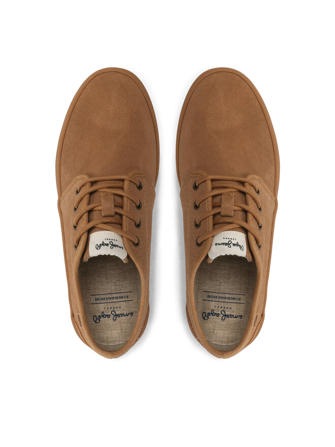 Sneakers aus Stoff Pepe Jeans Colin Shoe PMS10309 Braun | eschuhe.de