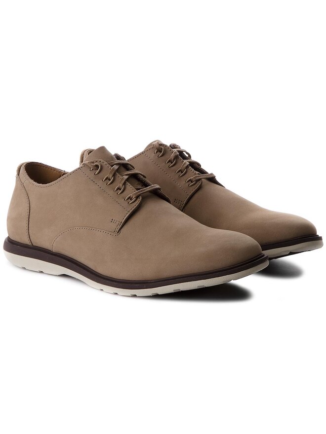 Halbschuhe Clarks Glaston Walk 261322517 Beige | eschuhe.de