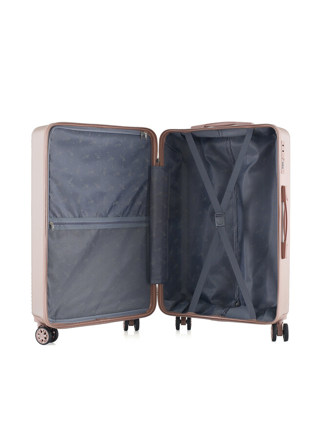 Среден куфар Semi Line T5758-3 Розов | obuvki.bg