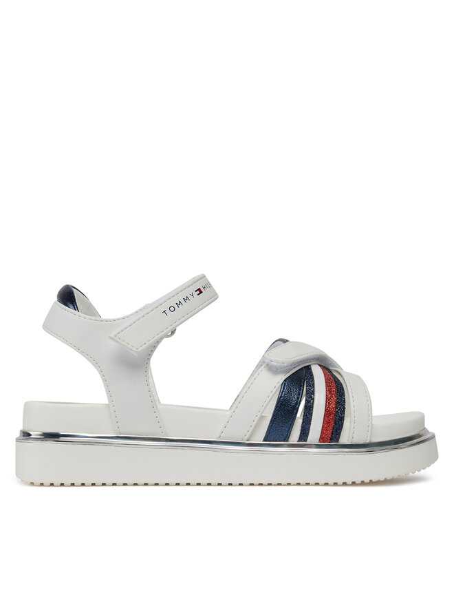 Tommy hilfiger white sandals store