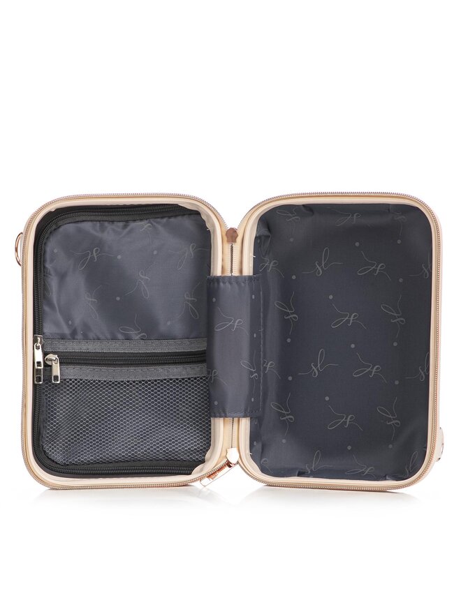 Geantă tip cufăr Semi Line T6809-1 Écru | epantofi.ro