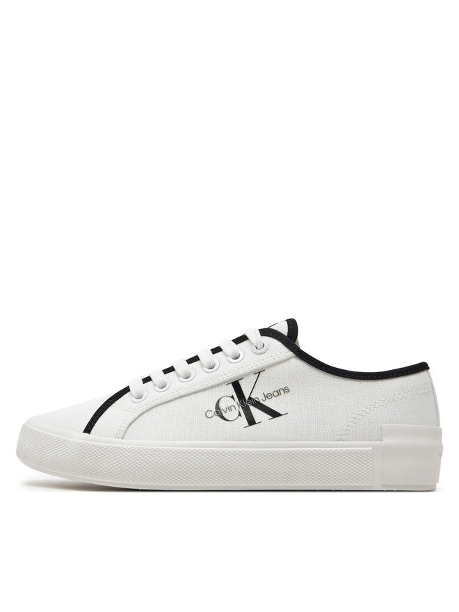 Sneakers Calvin Klein Jeans Skater Vulcanized Low Cs Ml Mr YW0YW01453 Alb | epantofi.ro