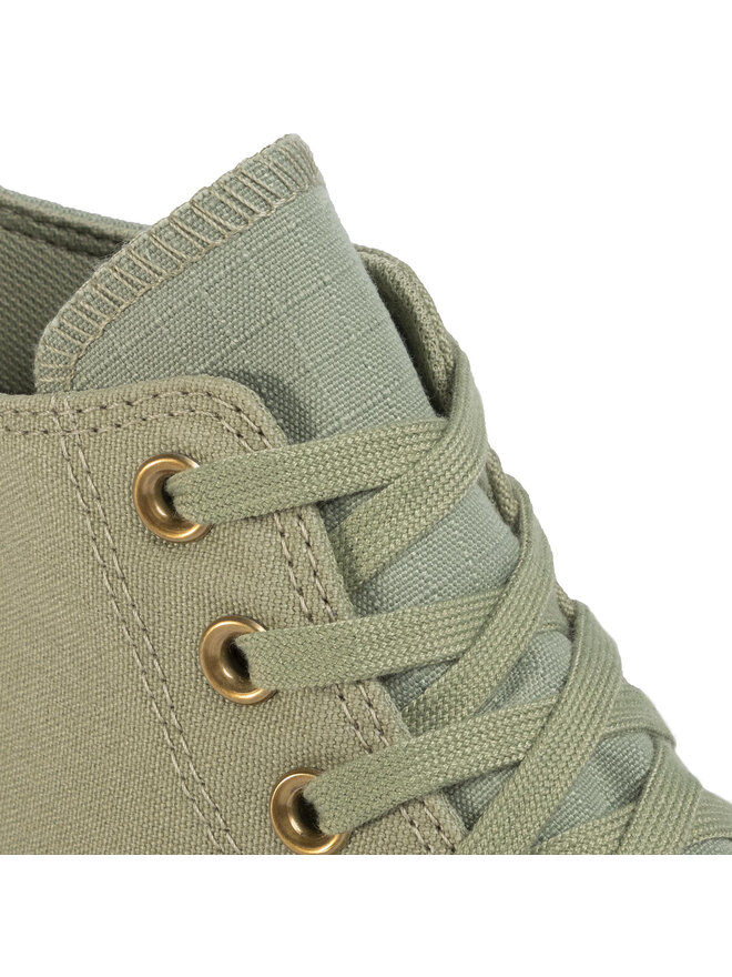 Sneakers aus Stoff Converse Ctas Hi 167822C Grün | eschuhe.de