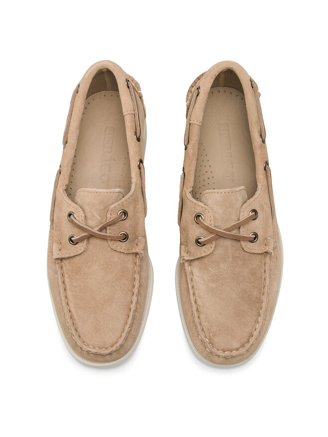 Mokassins Sebago Docksides Portland Suede 7000G90 Beige | eschuhe.de