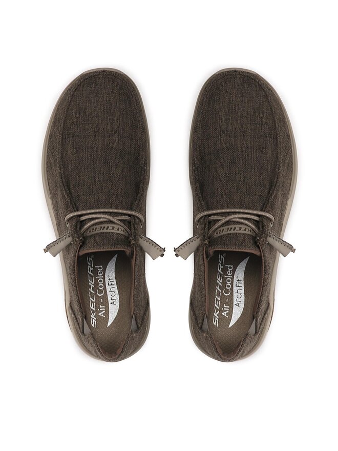 Halbschuhe Skechers Tandro 204797/DKTP Khakifarben | eschuhe.de