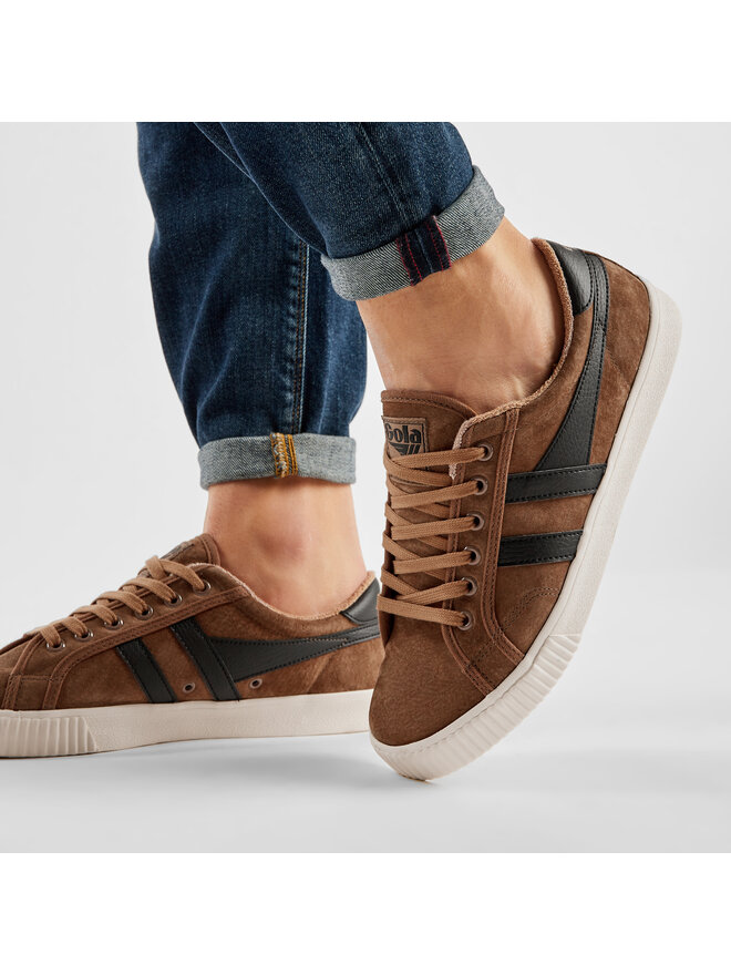 Sneakers Gola Tennis Mark Cox Suede CMA541 Braun | eschuhe.de