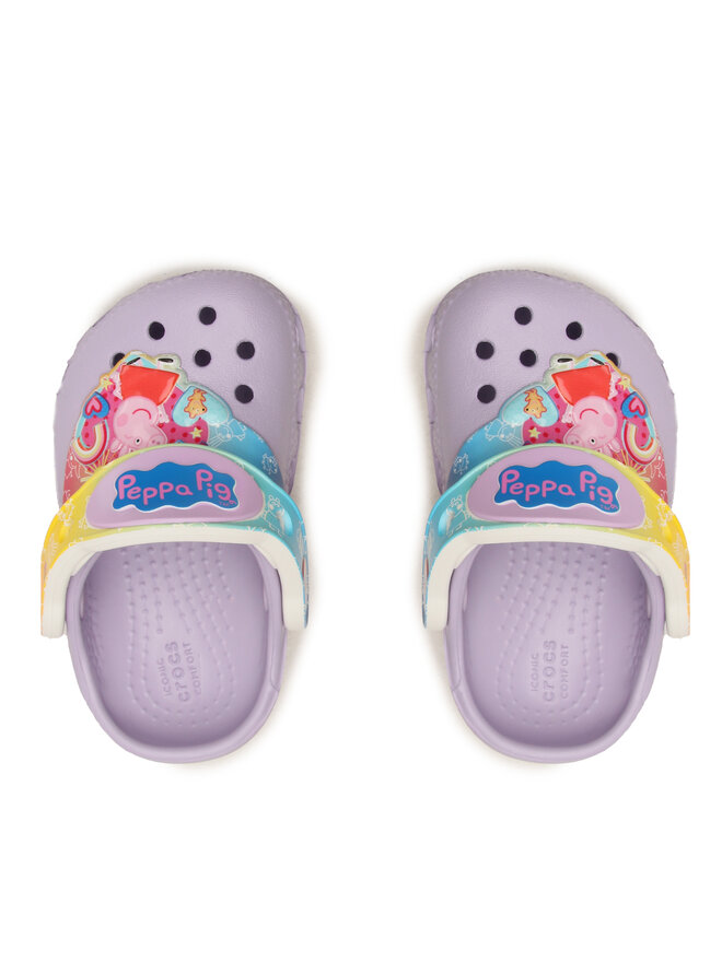 Pantoletten Crocs Cls Fl Iam Peppa Pig Cgt 207915 Violett | eschuhe.de