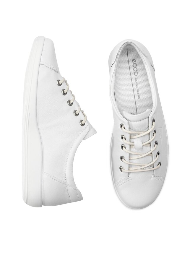 Sneakersy ECCO Soft 2.0 20650301007 Biały | eobuwie.com.pl