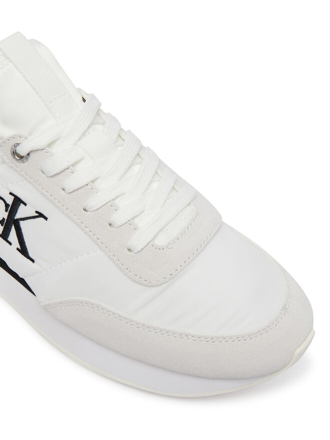 Zapatillas Calvin Klein Retro Runner Lace Up Sock YW0YW02060 Blanco ...