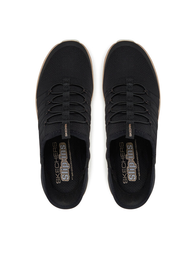 Sneakersy Skechers GO WALK Anywhere - Vivi 104426/BKRG Czarny | eobuwie ...