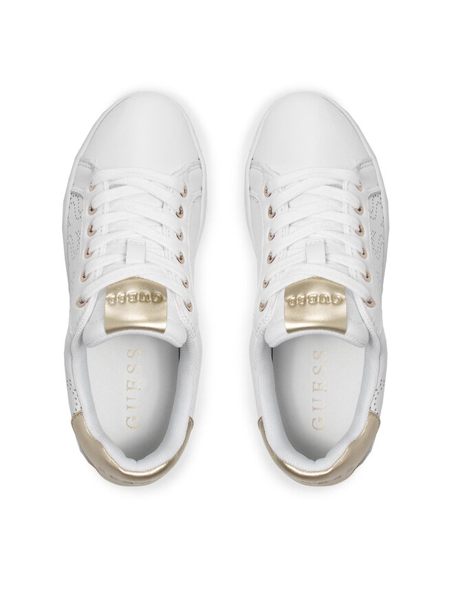 Sneakersy Guess Roria FL7RRI ELE12 Biały | eobuwie.com.pl