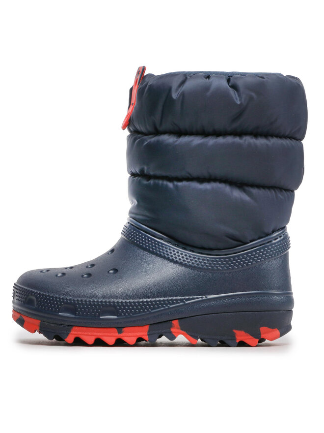 Cizme de zăpadă Crocs Classic Neo Puff Boot K 207684 Bleumarin ...