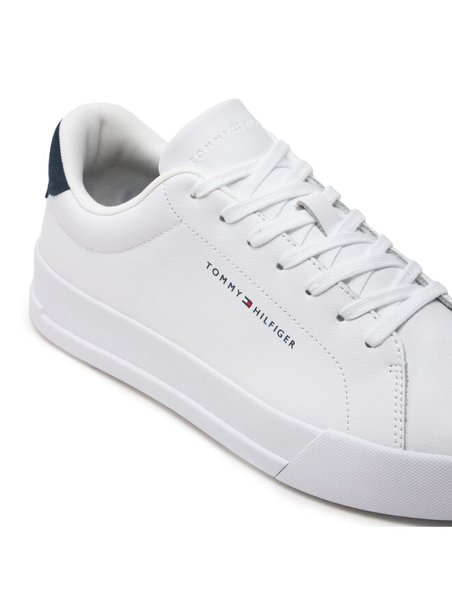 Sneakers Tommy Hilfiger Th Court Leather Grain Ess FM0FM05297 Weiß ...