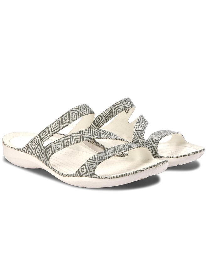 Chanclas Crocs Swiftwater Graphic Sandal W 204461 Gris | zapatos.es