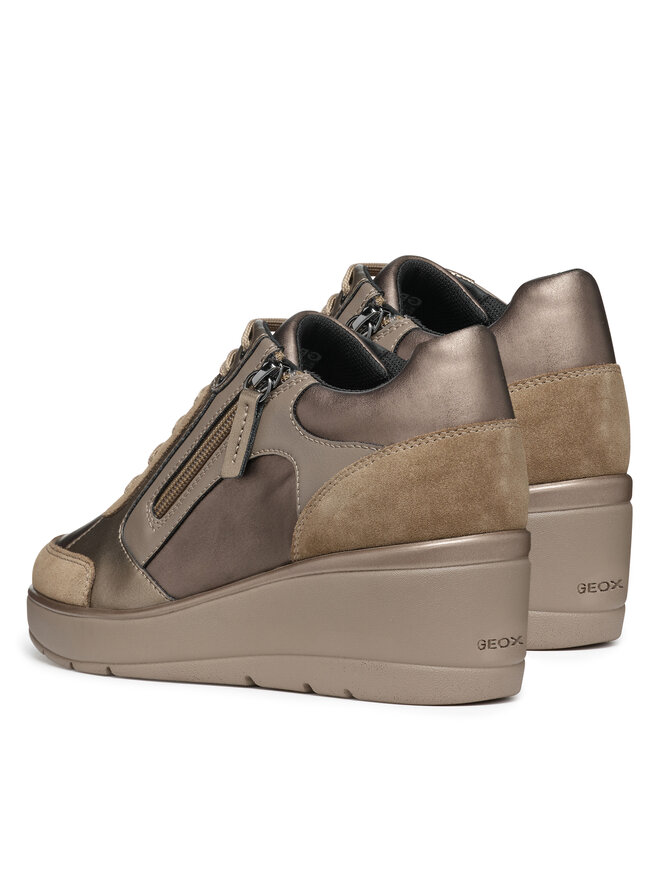 Sneakersy Geox D Ilde D36RAC 0BN22 C6692 Złoty | eobuwie.com.pl