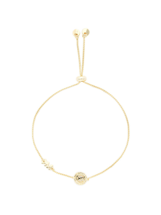 Bransoletka Michael Kors Pave Halo Slider MKC1206AN710 Złoty | eobuwie ...