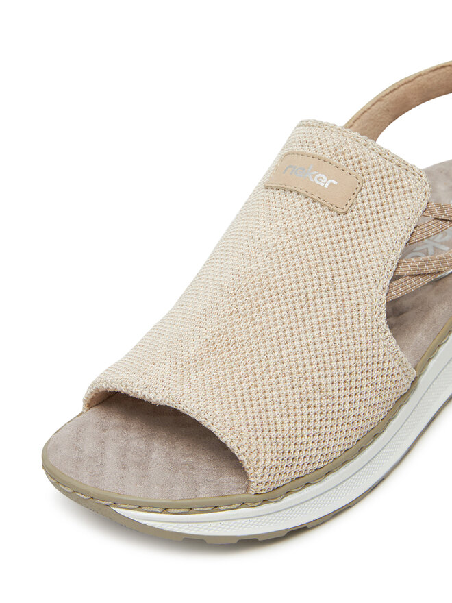 Sandały Rieker 65661-60 Beżowy | eobuwie.com.pl