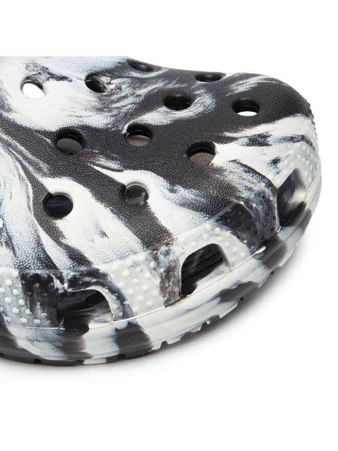 Klapki Crocs Classic Marbled Clog 207464 Czarny | eobuwie.com.pl